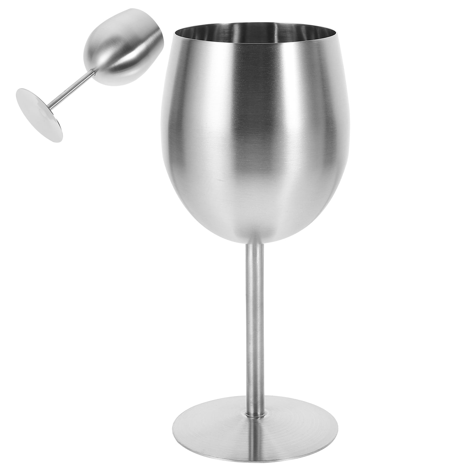 Stainless Steel Wine Glass Wine Glasses Drinks Cups Party Goblet De Red ...