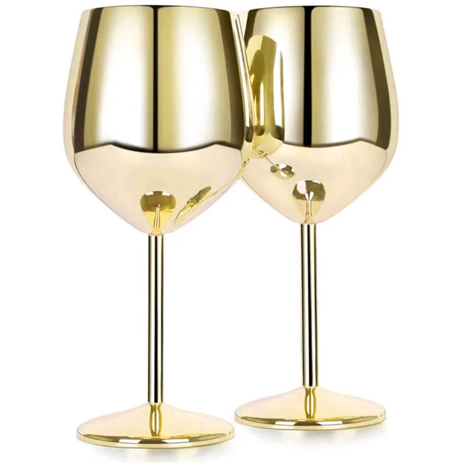 Stainless Steel Wine Glasses 18oz Rose Gold Wine Goblets High Value ...