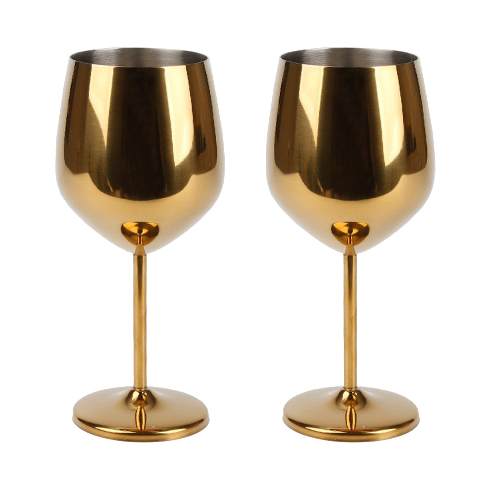 Stainless Steel Wine Glasses 18oz Unbreakable Stemware Portable ...