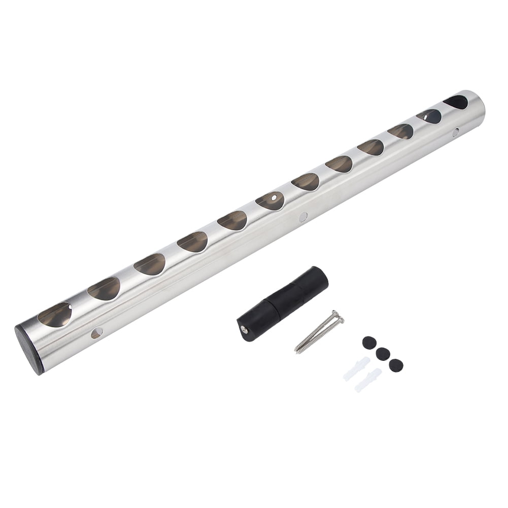 Stainless Steel Wine Rack Wall Mounted Kitchen Home Bar Holder Wines ...