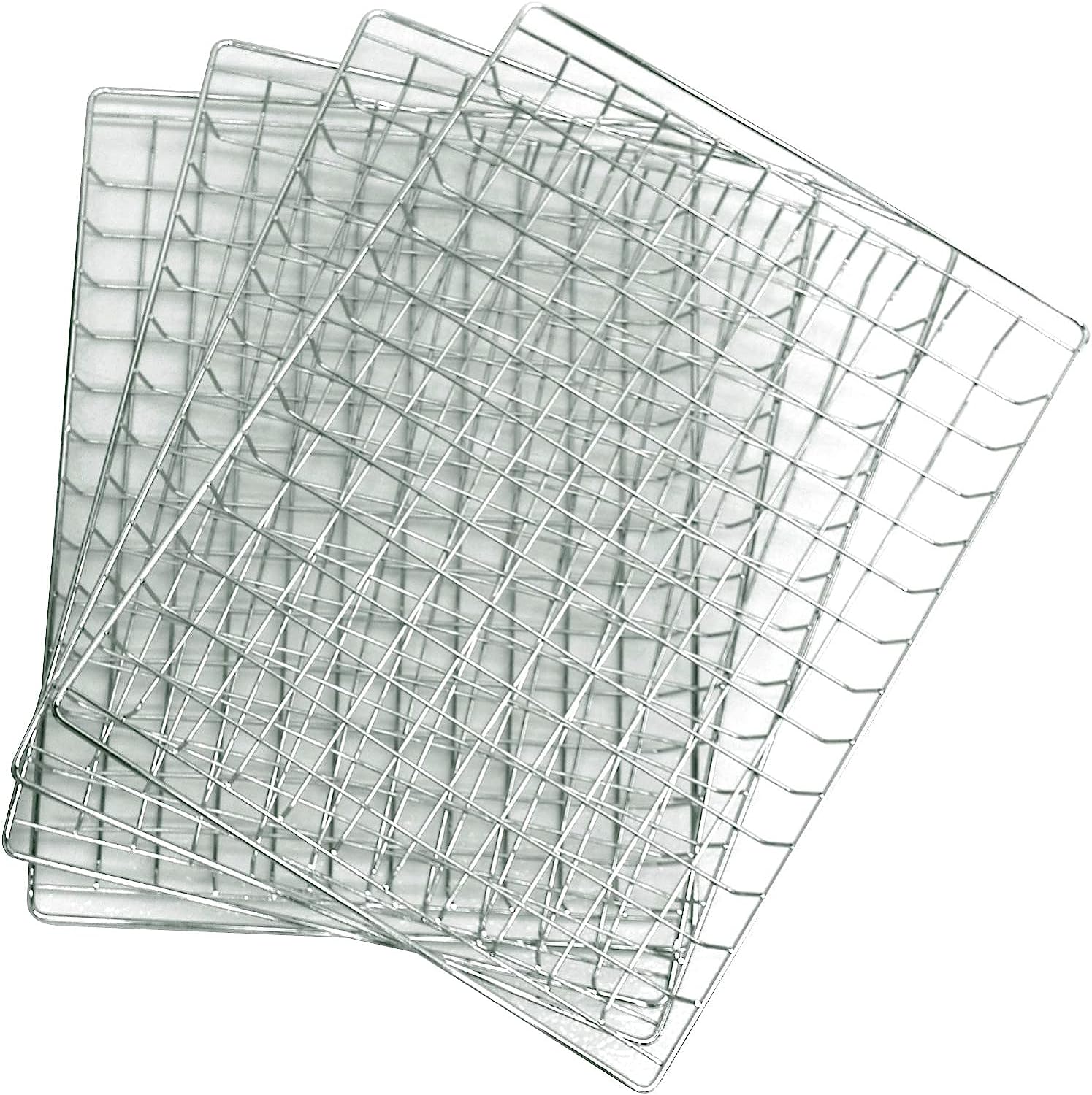 Stainless Steel Wire 4 Grill Racks, Roasting Cooling Rack Set - Walmart.com