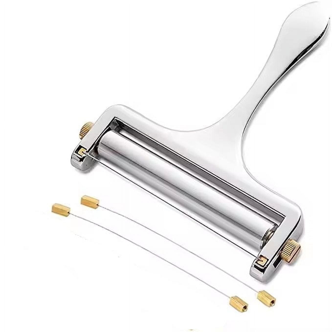 Adjustable Hand Held Stainless Steel Cheese Slicer with 2 Extra Wires ...