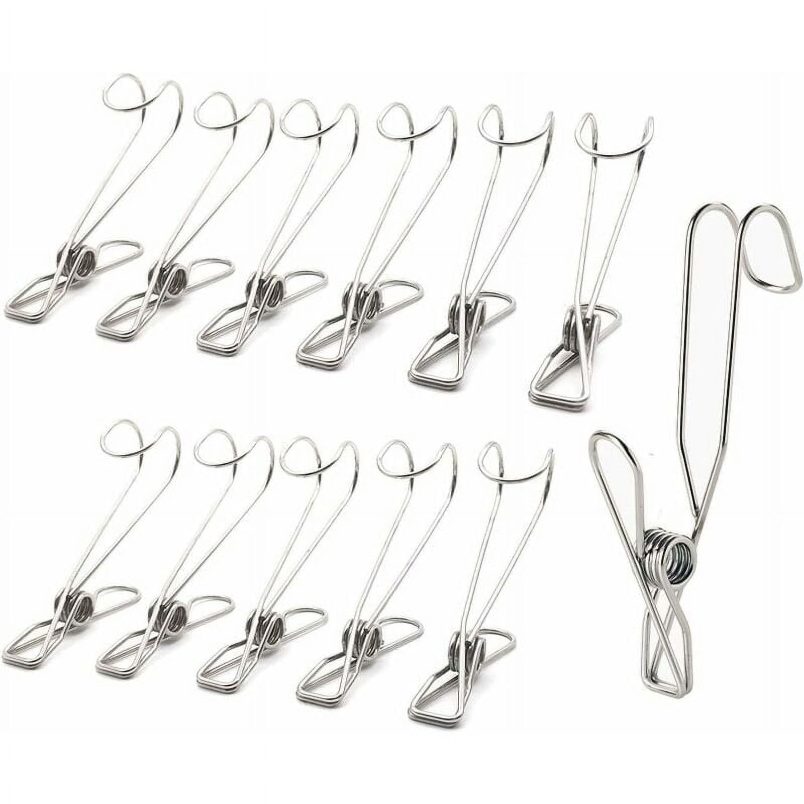 Stainless Steel Wire Clips with Anti-Rust Solid Spring Mechanism, Multi ...