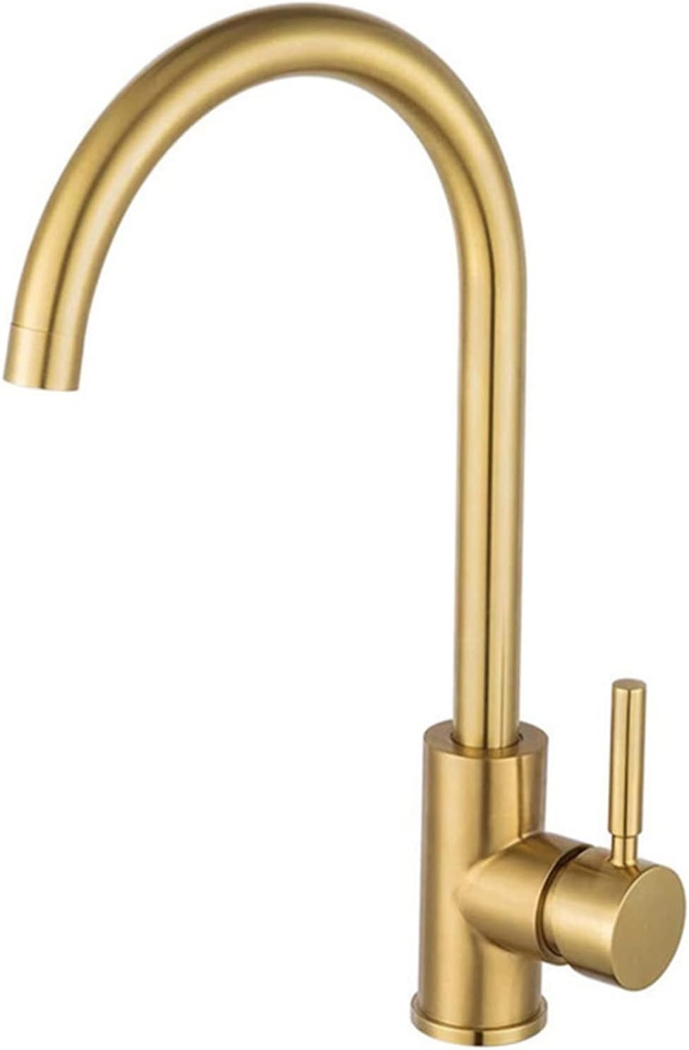 Stainless Steel Wire Drawing Gold Kitchen Faucet hot and Cold Water ...