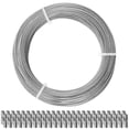Stainless Steel Wire Rope - 200FT 1/16" Aircraft Cable with 100Pcs ...
