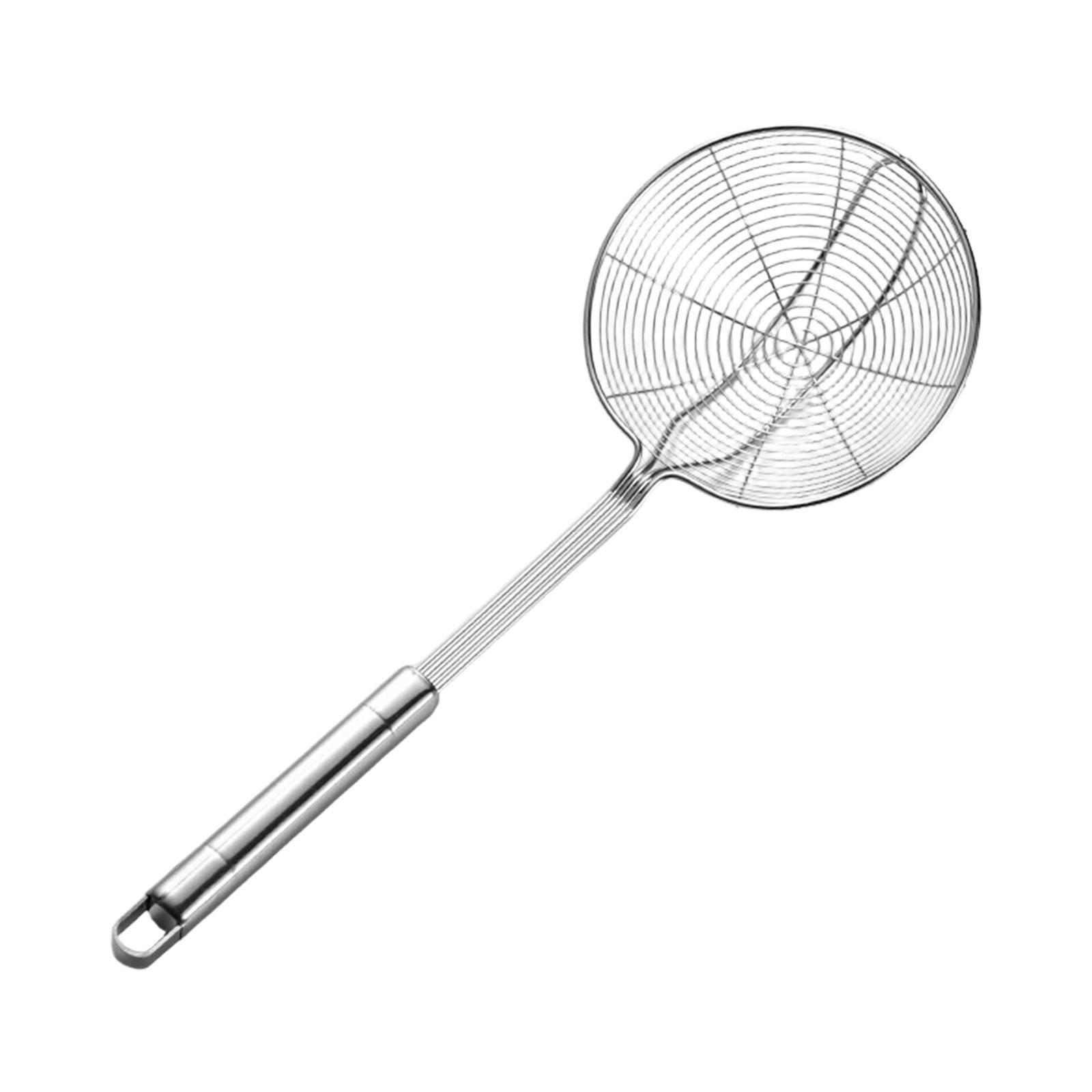 Stainless Steel Wire Strainer Spoon Slotted Pasta Spoon with Long ...