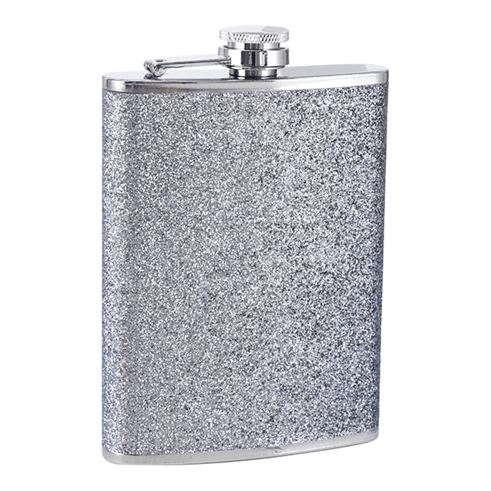 Stainless Steel With Colorful Glitter Hip Flask - Stores 6 ...