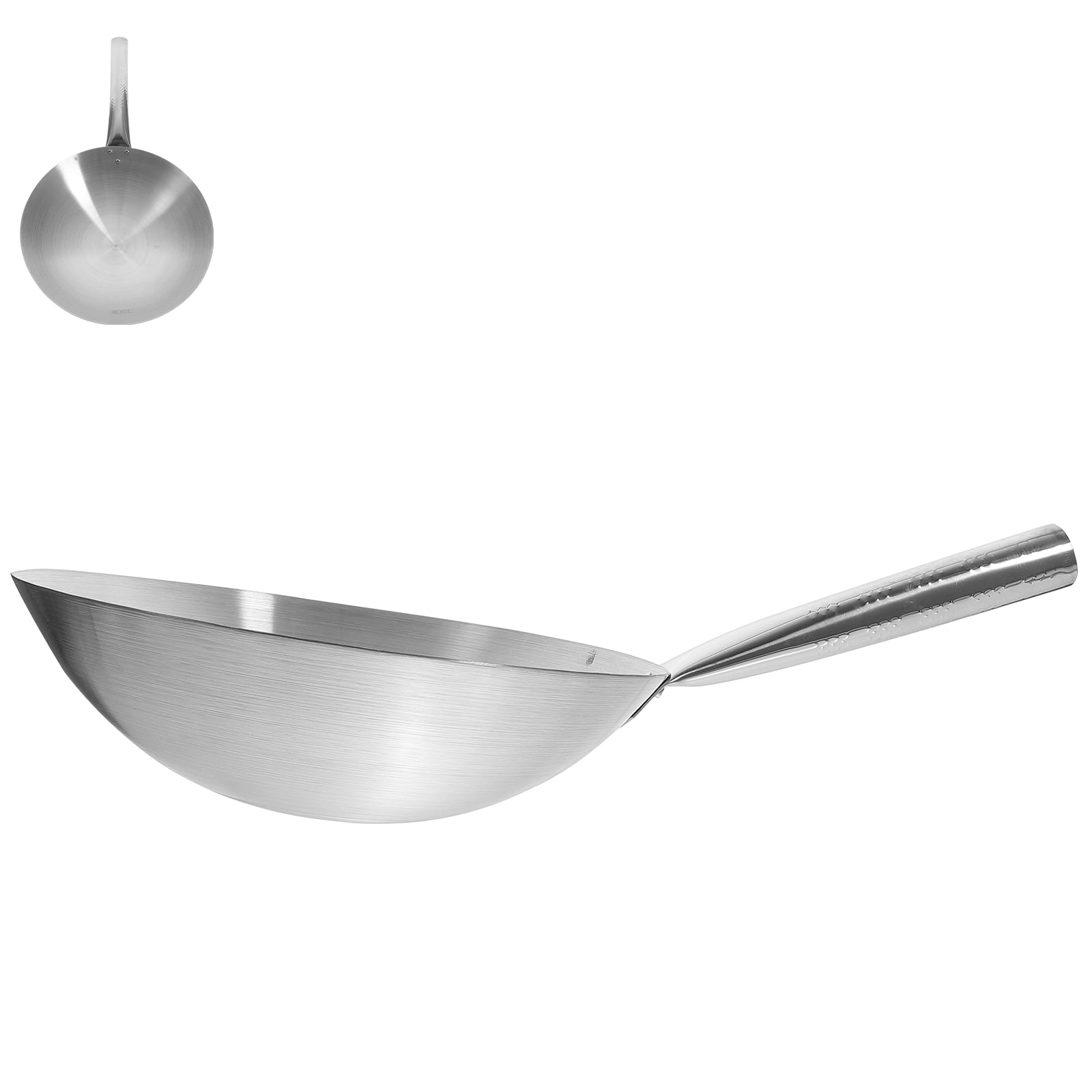 Stainless Steel Wok Nonstick Saute Pan Induction Cooktop Baking Pans ...