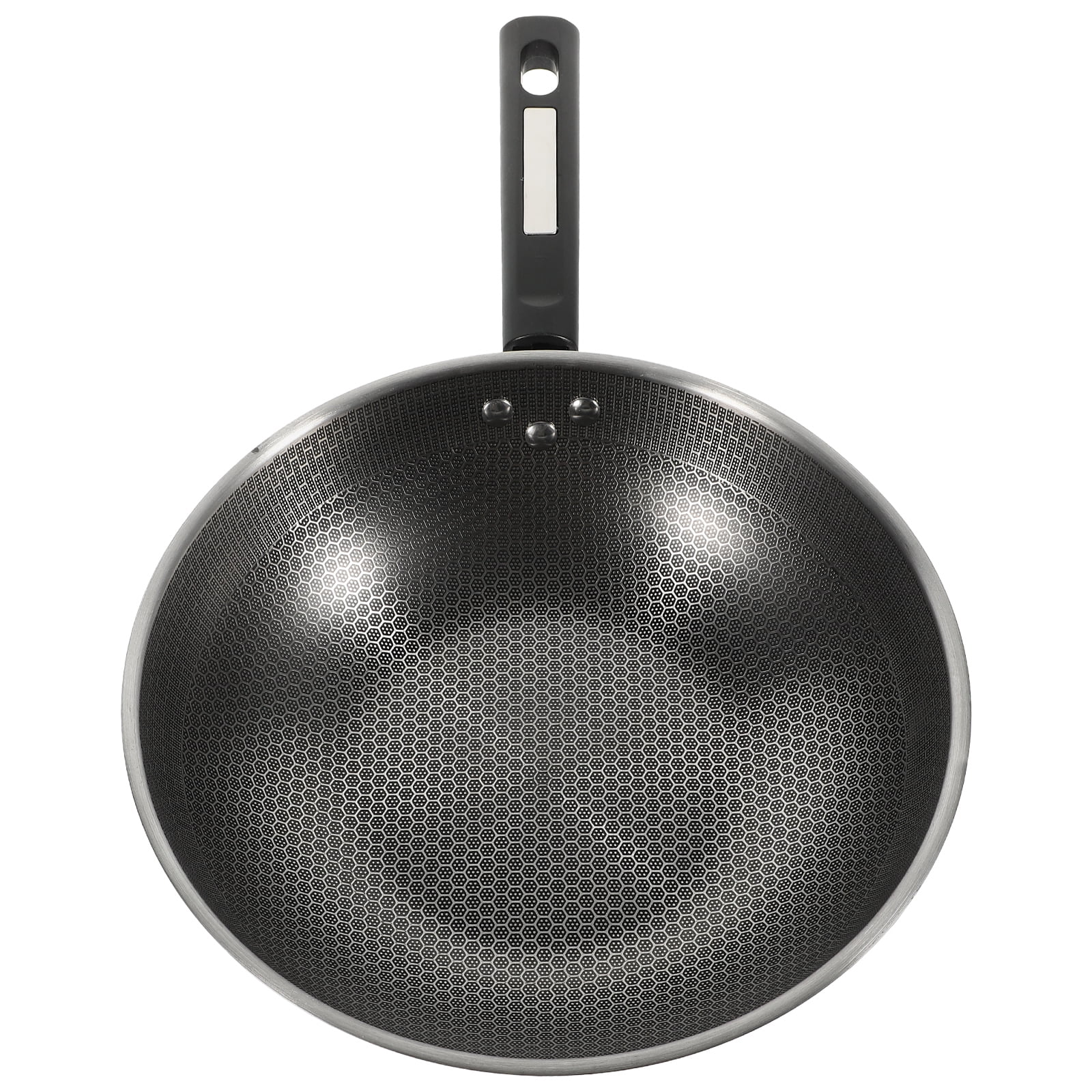Stainless Steel Wok Pans Honeycomb Skillet Honeycomb Fry Pan Wok Frying ...