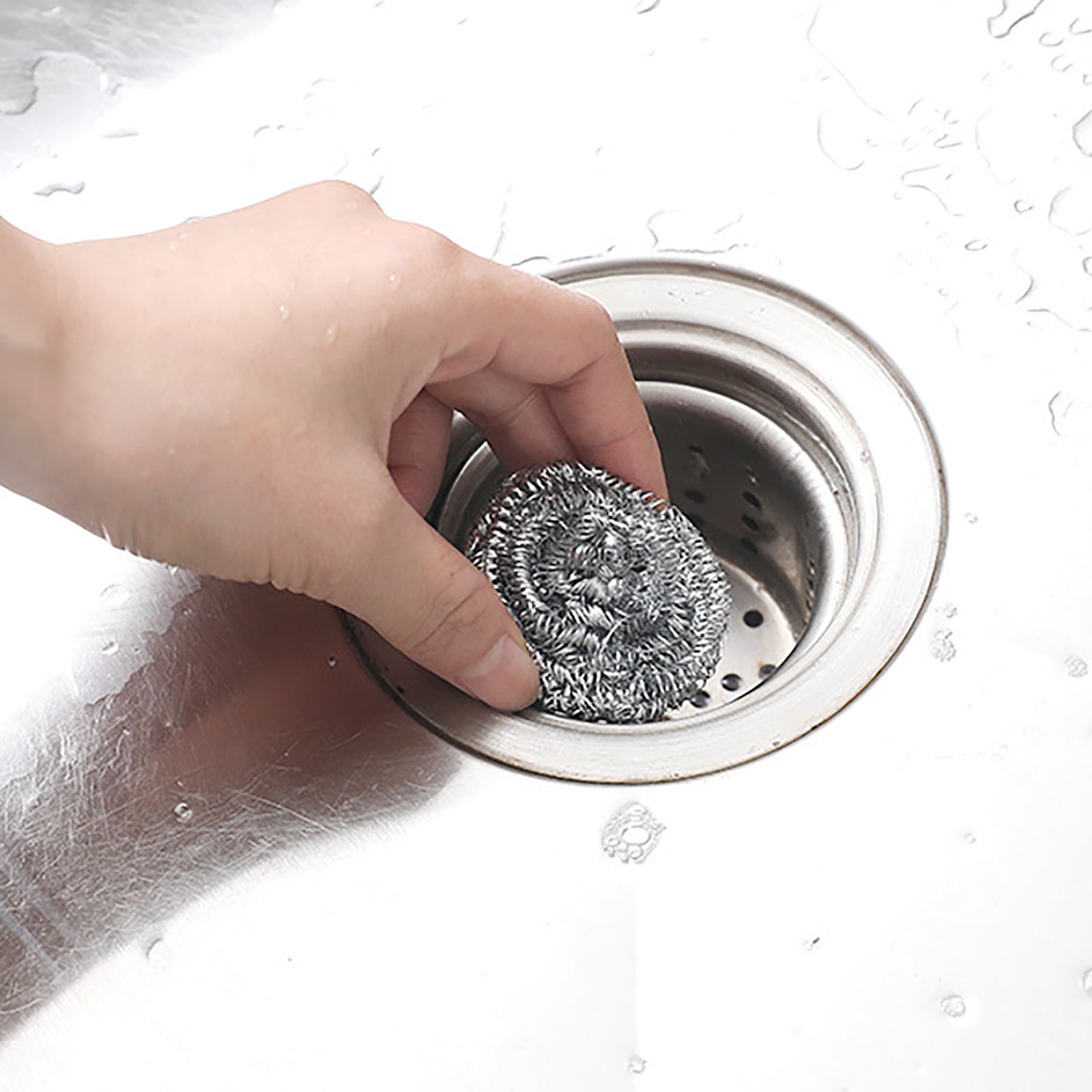Stainless Steel Wool Scrubber, Scrubbing Scouring Pad Steel Wool ...