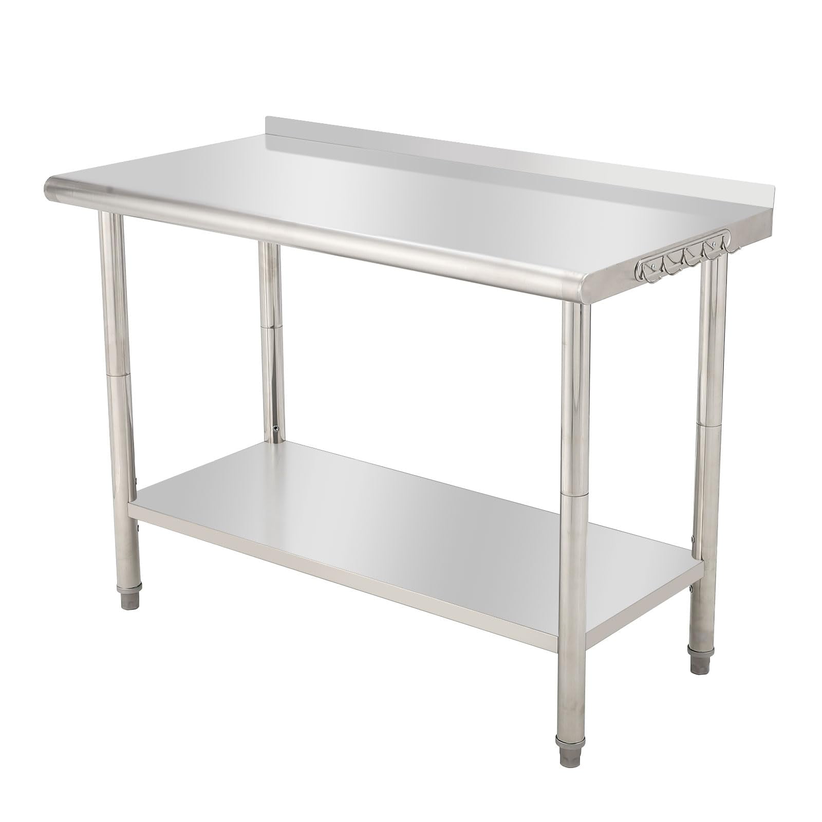 Stainless Steel Work Table 48x24 Inch, Heavy Duty Food Prep Worktable ...