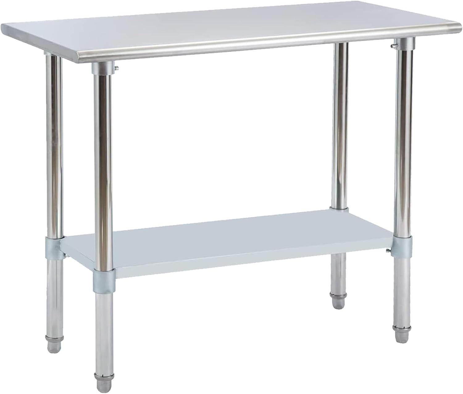 Stainless Steel Work Table 48x24 Inch, NSF Commercial Food Prep ...