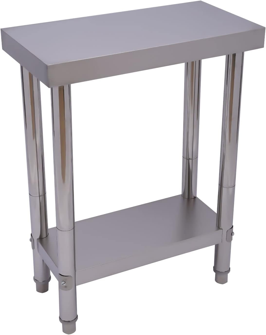 Stainless Steel Work Table for Prep & Work 24 x 12 Inches, Commercial ...