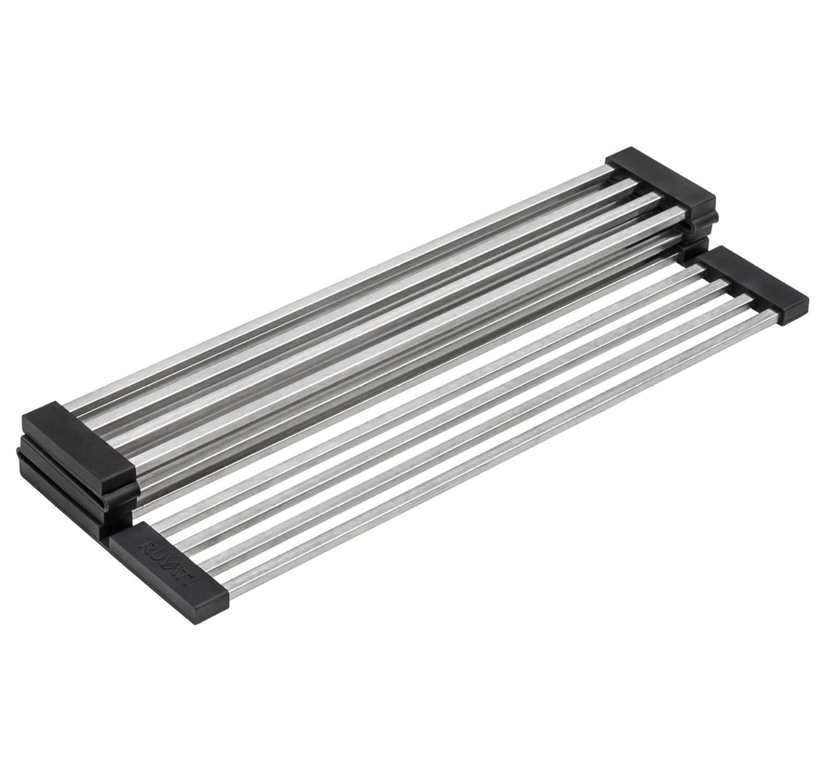 Stainless Steel and Silicone Foldable Drying Rack for Workstation Sinks ...