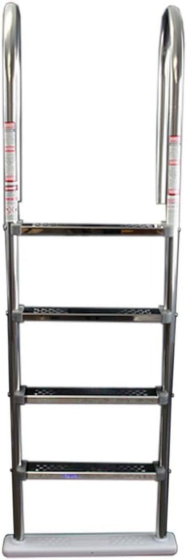 Stainless Steel in-Pool Ladder | Fit Up to 54-in Deep Pools | Stainless ...