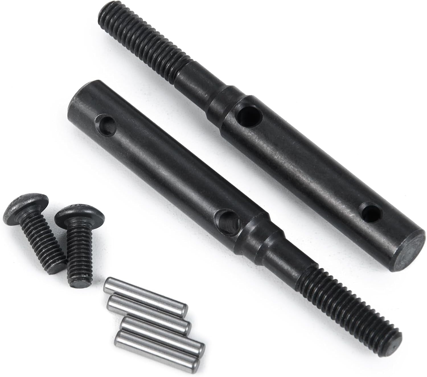 Stainless Steels Front Rear Portal Stub Axle Drive Shaft +10mm for 1/10 ...