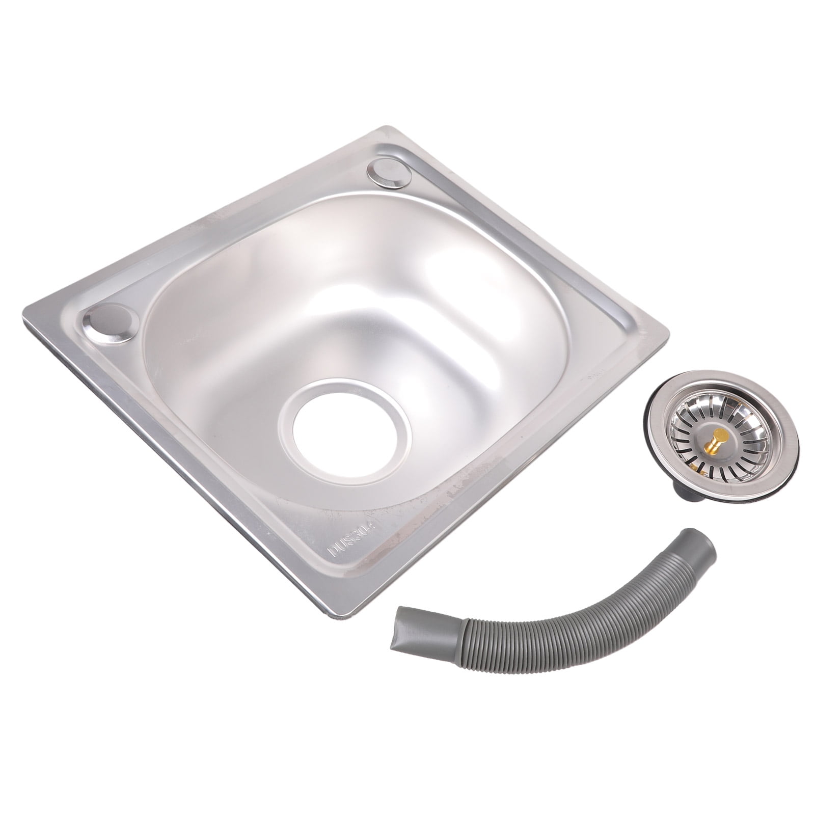 Stainless Steels Square Kitchen Sinks Dishwashing Pool Bathroom Hand ...