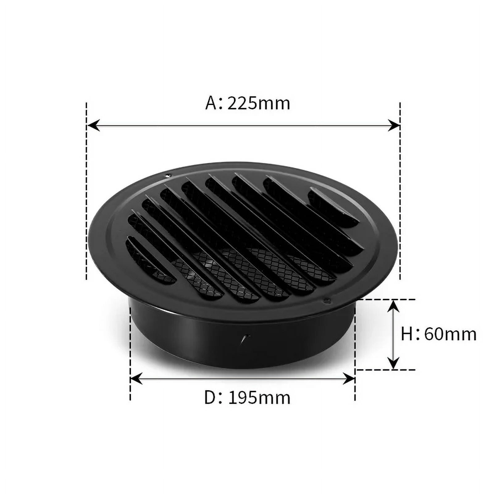 Stainless steel 70-200mm Exterior wall air outlet vent grille round ...
