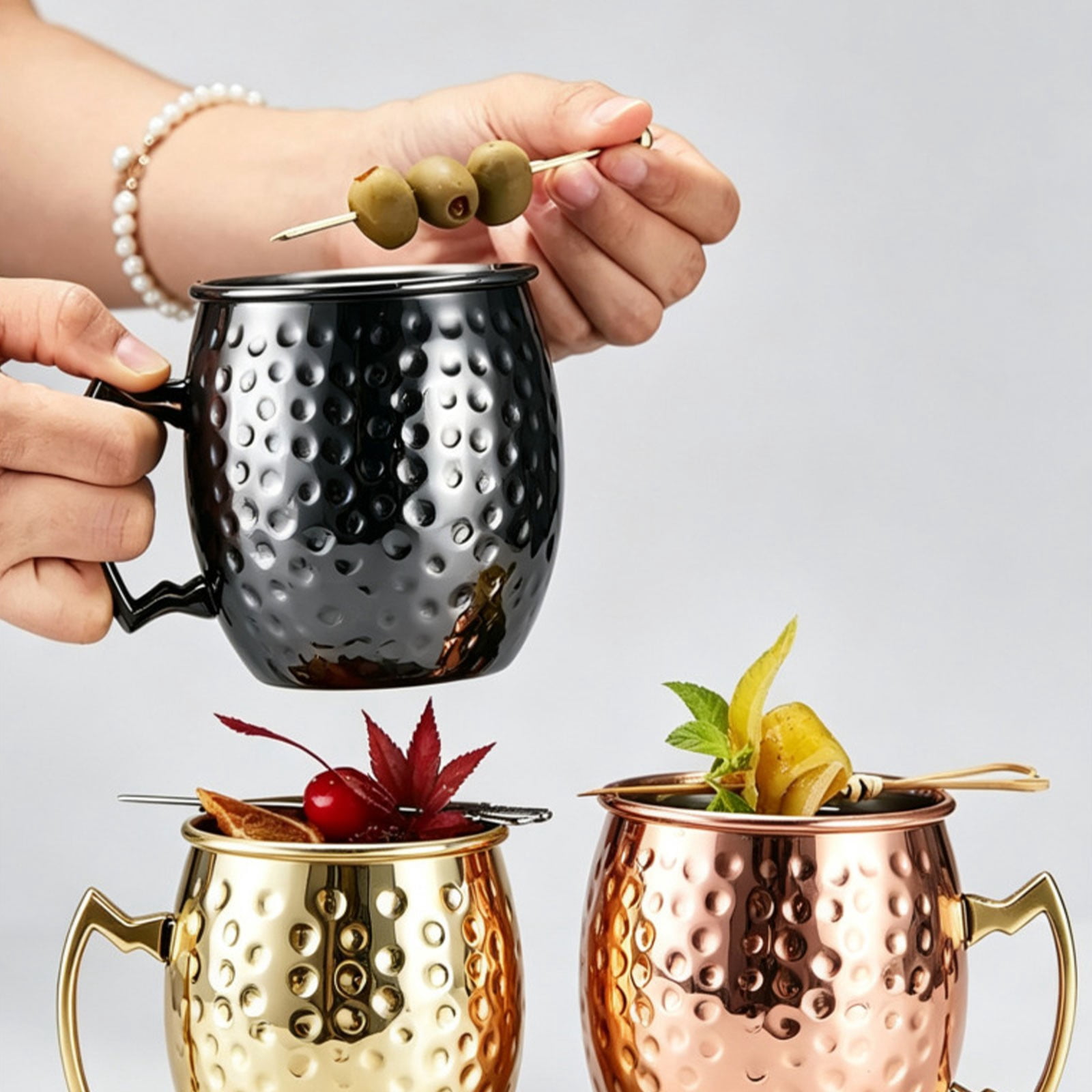 Stainless steel Moscow Mule Cup Y,Hot tea steady holding serving ...