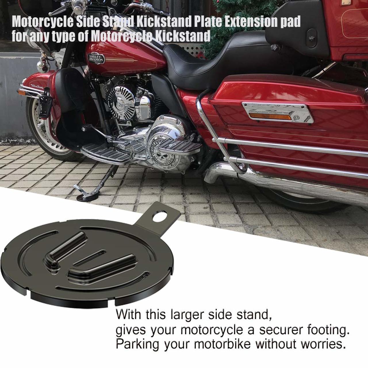 Stainless steel Motorcycle Kickstand 4" Plate - Walmart.com
