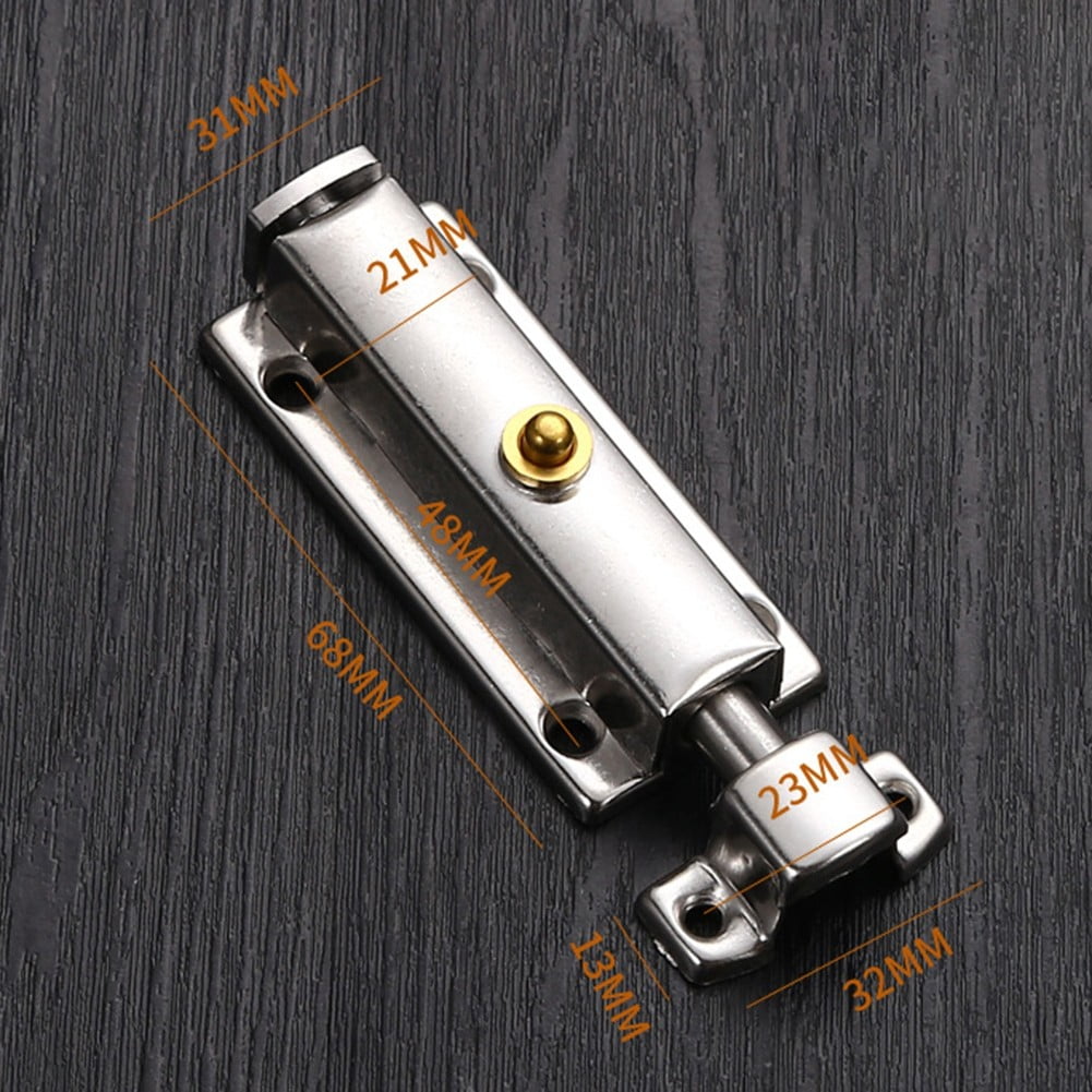 Stainless Steel Self-Elastic Latch Button Door Latch Bolt Bolt Lock ...