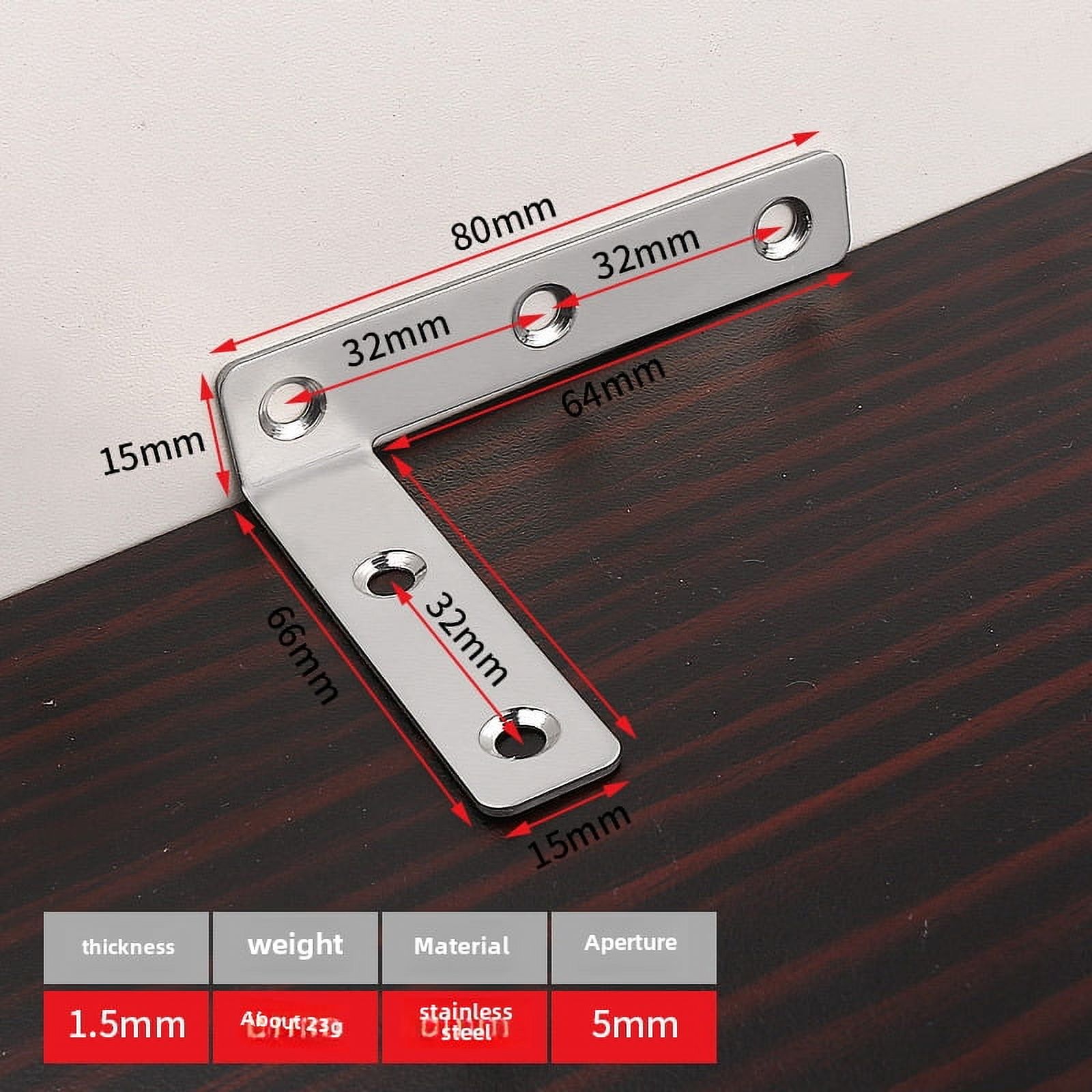 Stainless steel TL-type bending angle code 90-degree right angle holder ...