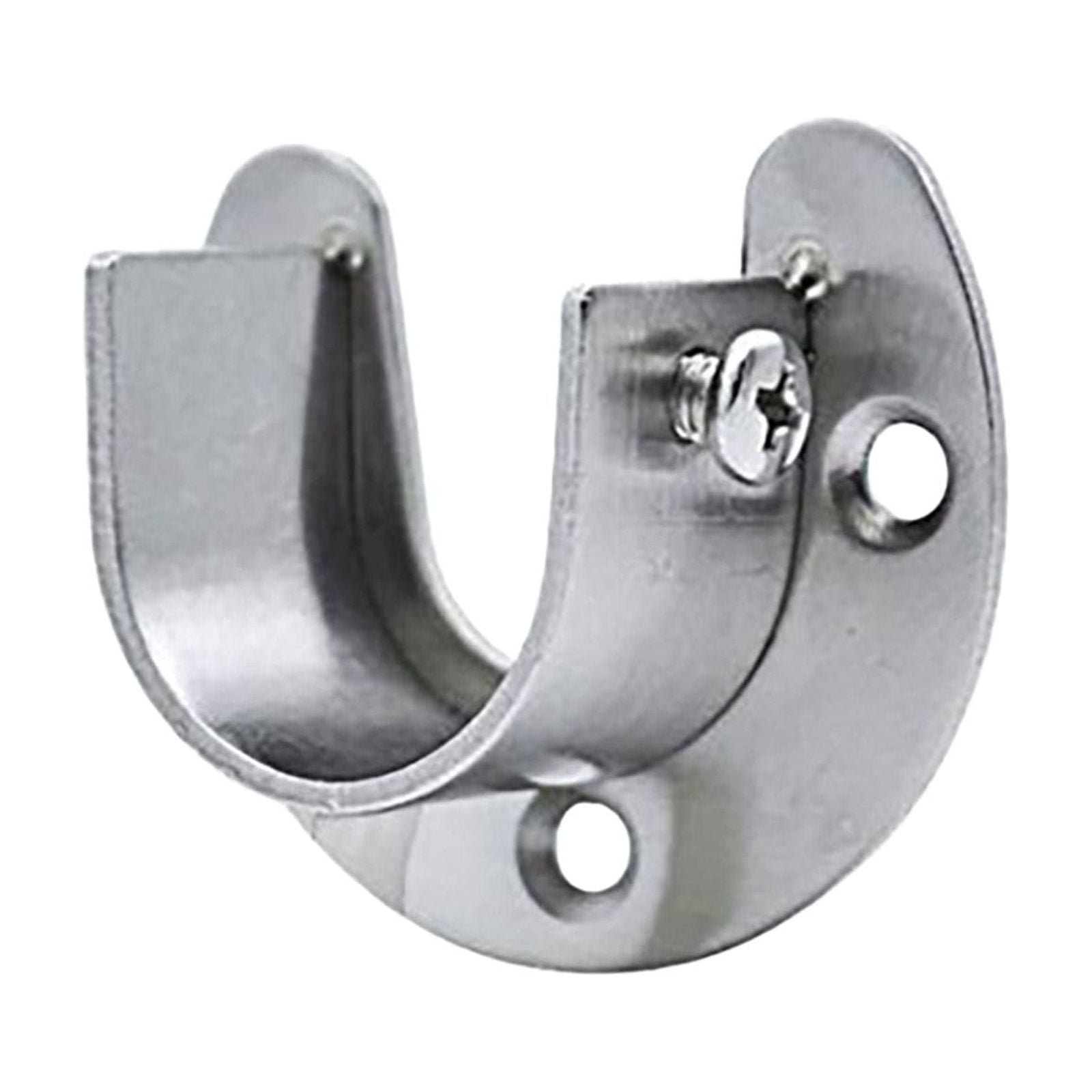 Stainless steel Wardrobe Closet Rod Bracket,U-Shaped Open type Socket ...