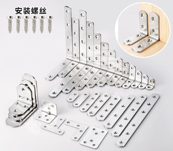 Stainless steel angle code triangle fixing metal sheet - Walmart.com