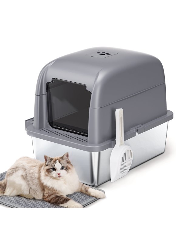 Stainless Steel Litter Boxes in Cat Litter Boxes - Walmart.com