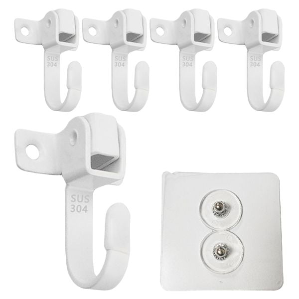 Stainless steel dual-purpose movable side-mounted top-loading hook for ...