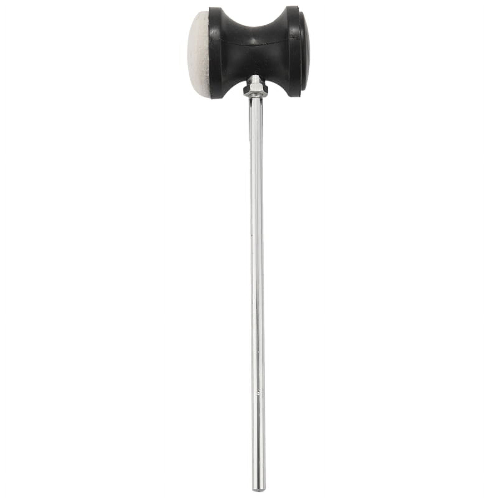 Stainless steel & felt Shaft Black Drum Pedal Bass Drum Beater ...