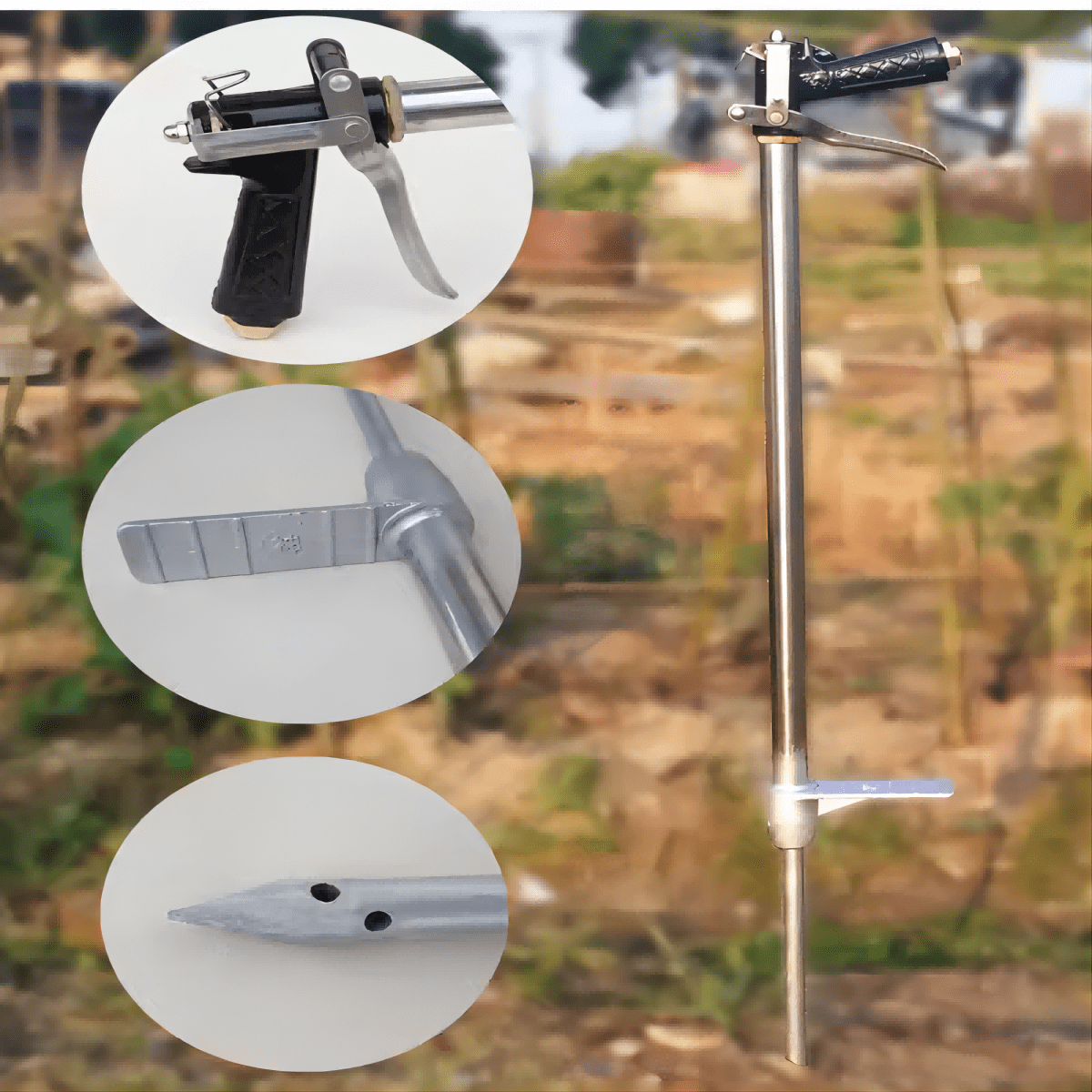 Stainless steel fertilizer injection gun for agricultural fruit trees ...