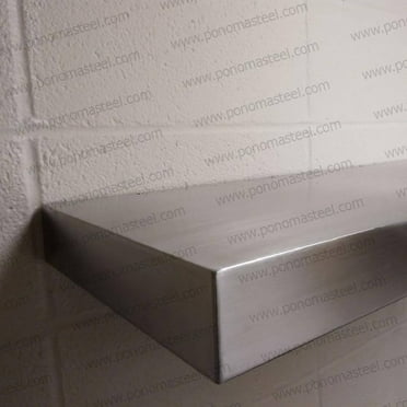 Stainless floating shelf with 2 LED lights - Walmart.com