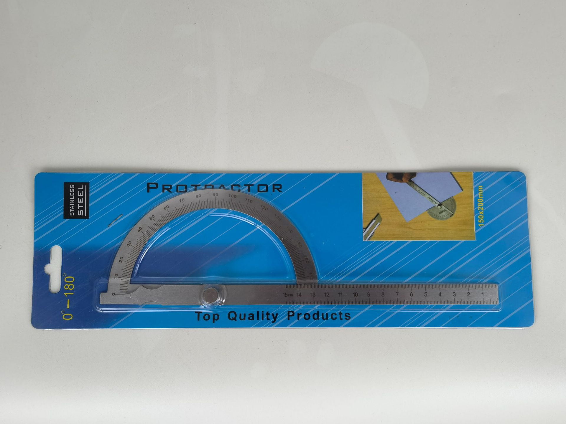 Stainless steel hollow diameter 150mm angle ruler measuring ruler 180 ...