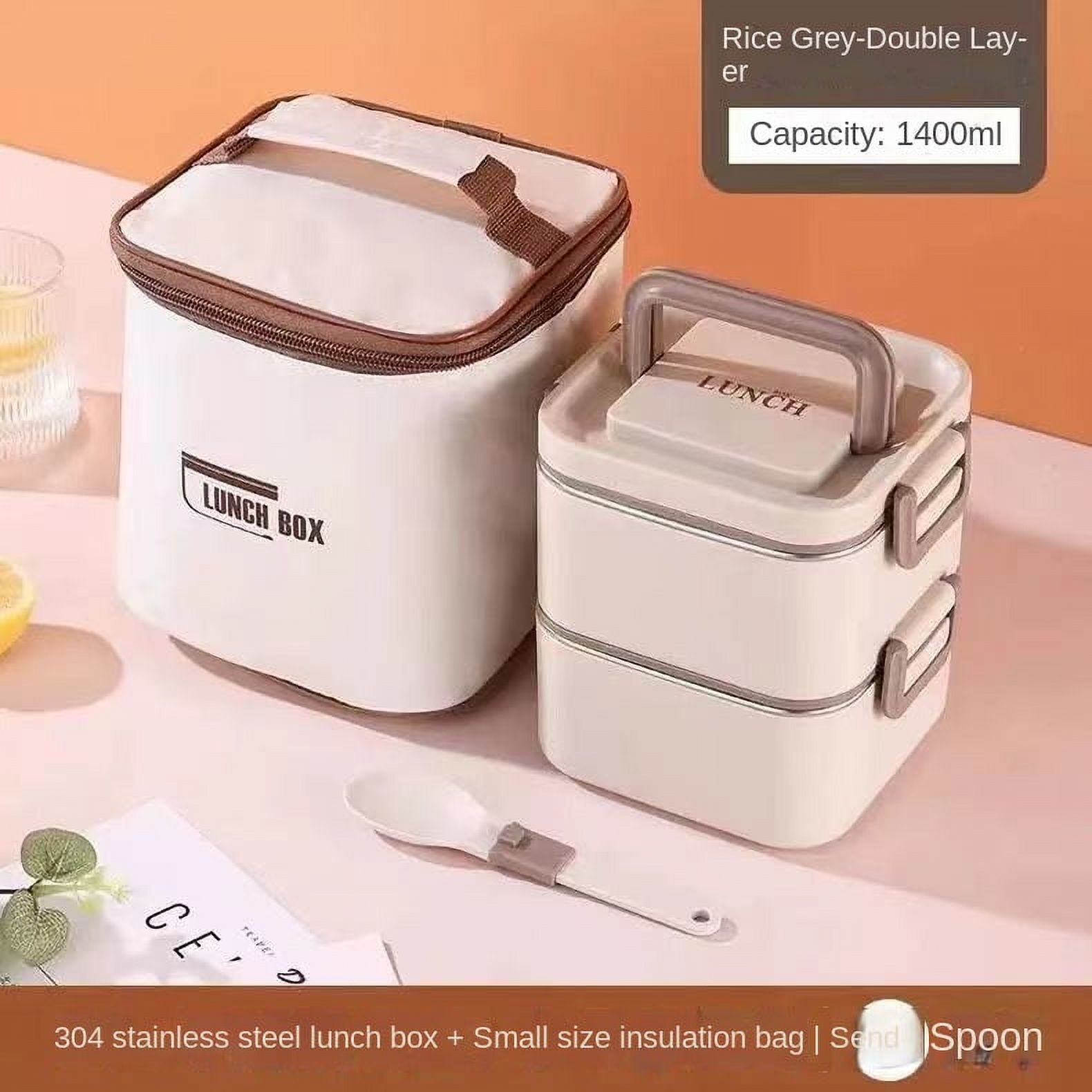 Stainless steel insulated lunch box 304 fresh-keeping box rectangular ...