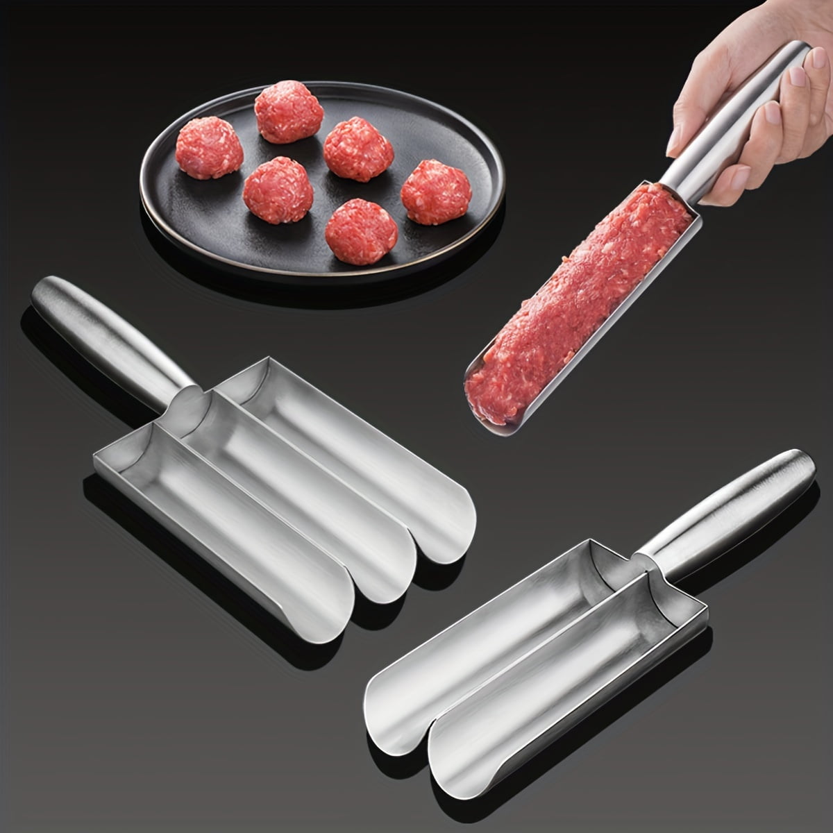 Stainless steel meatball machine, 4-in-1 meatball mould tool, food ...