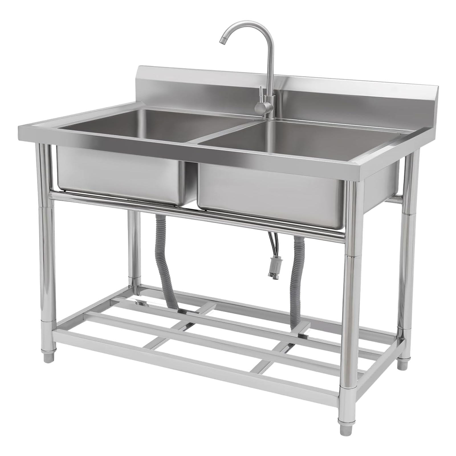 Stainless steel multi-purpose sink, multi-style prep sink, freestanding ...