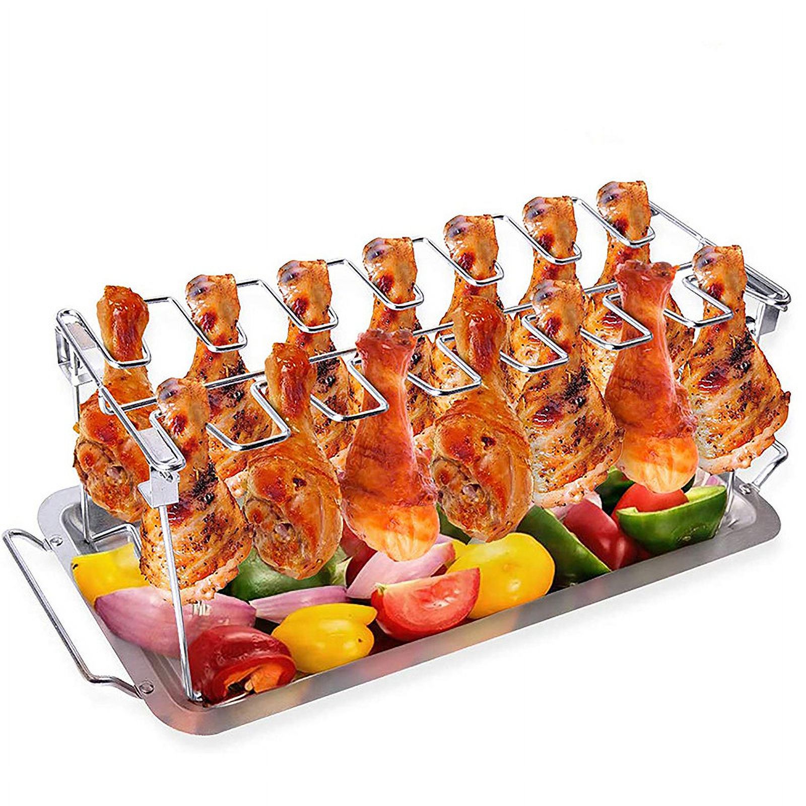 Stainless Steel Roasted Chicken Leg Rack, Barbecue Grill, BBQ Barbecue ...
