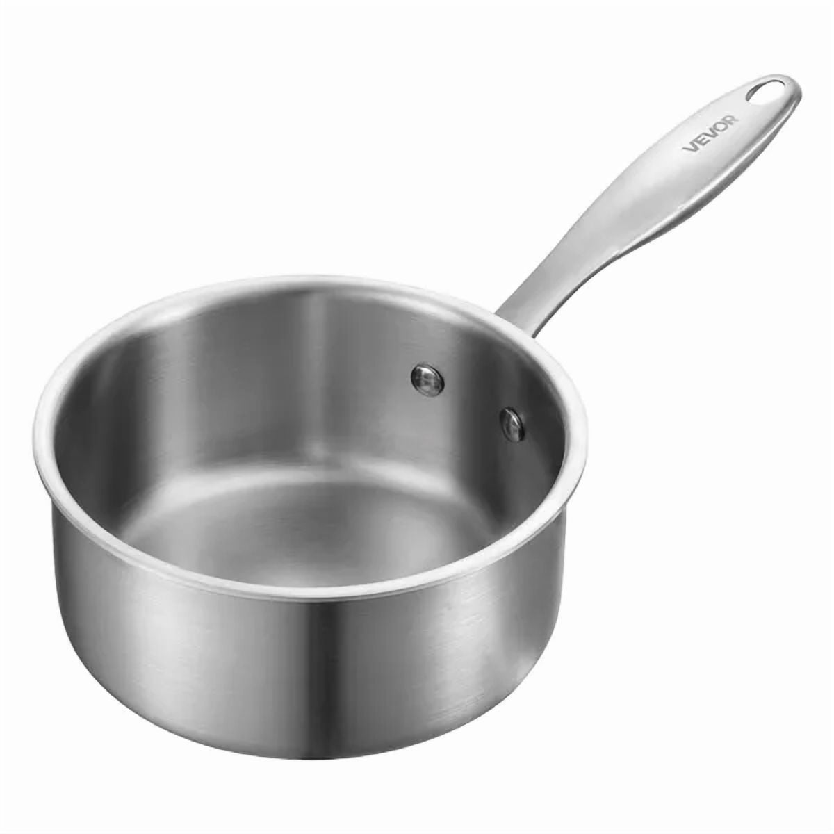 Stainless steel saucepan, 1.5 quart capacity with steamer insert and ...