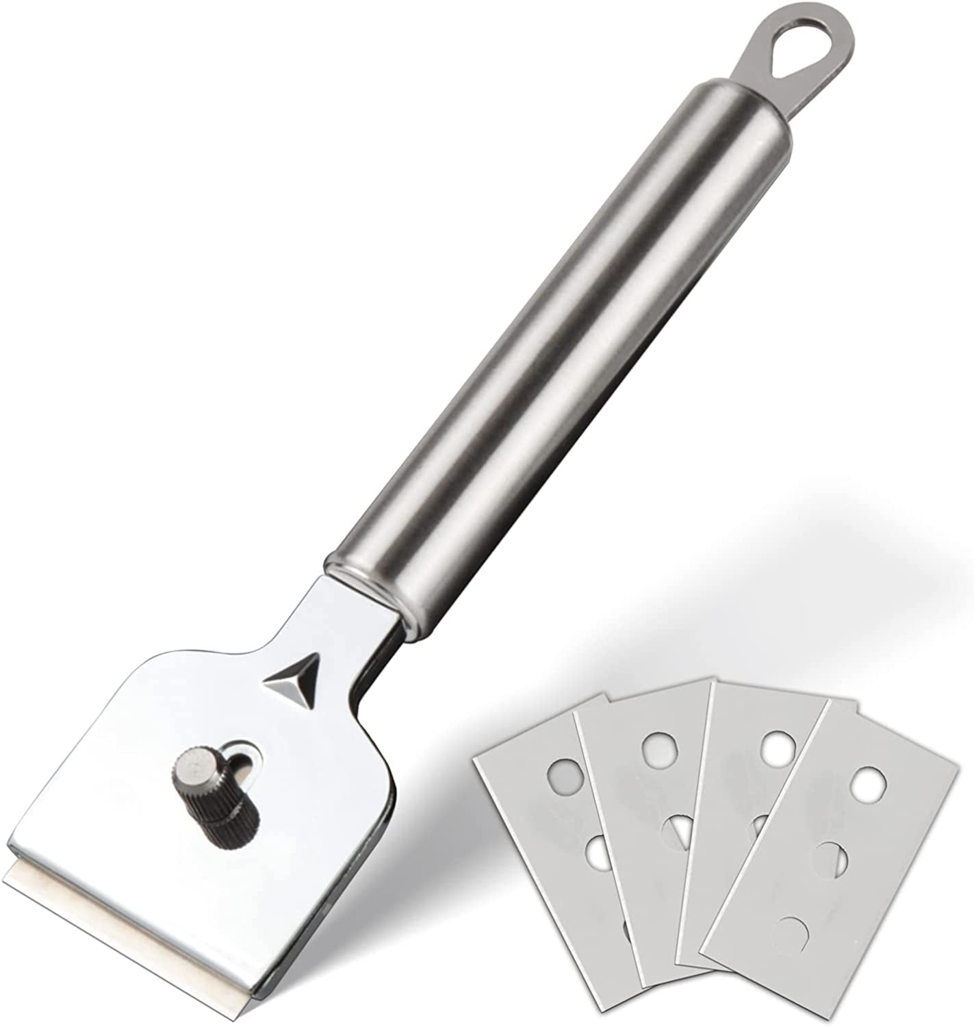 Stainless steel scraper for ceramic hob Glass scraper with razor blades ...