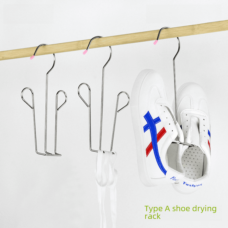 Stainless steel shoe rack bold outdoor balcony shoe rack hook outdoor ...