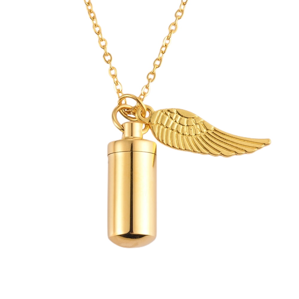 Stainless steel small cylinder with wings pendant cylinder with wings ...