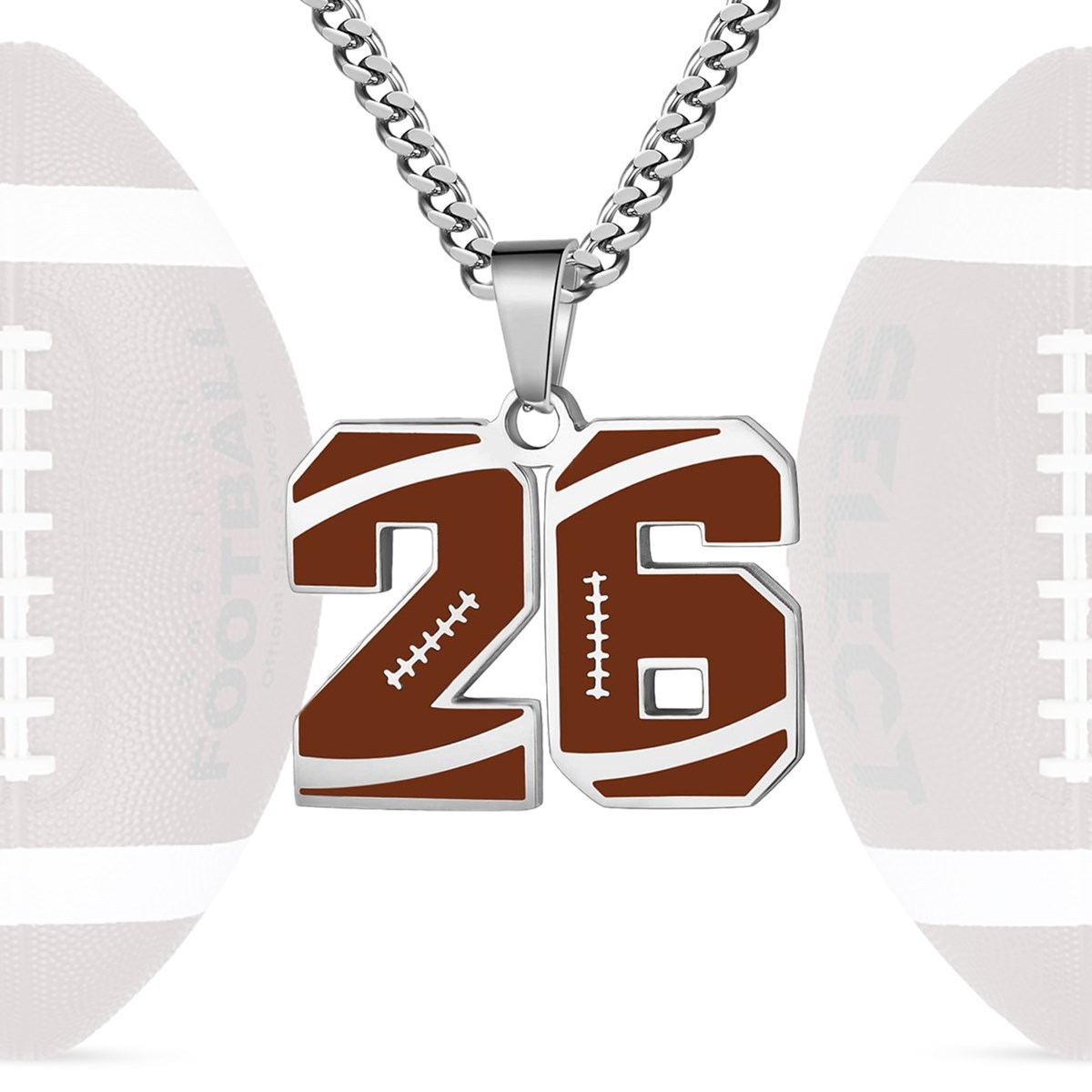 Stainless steel sports digital necklace for men's athletes, inspired by ...