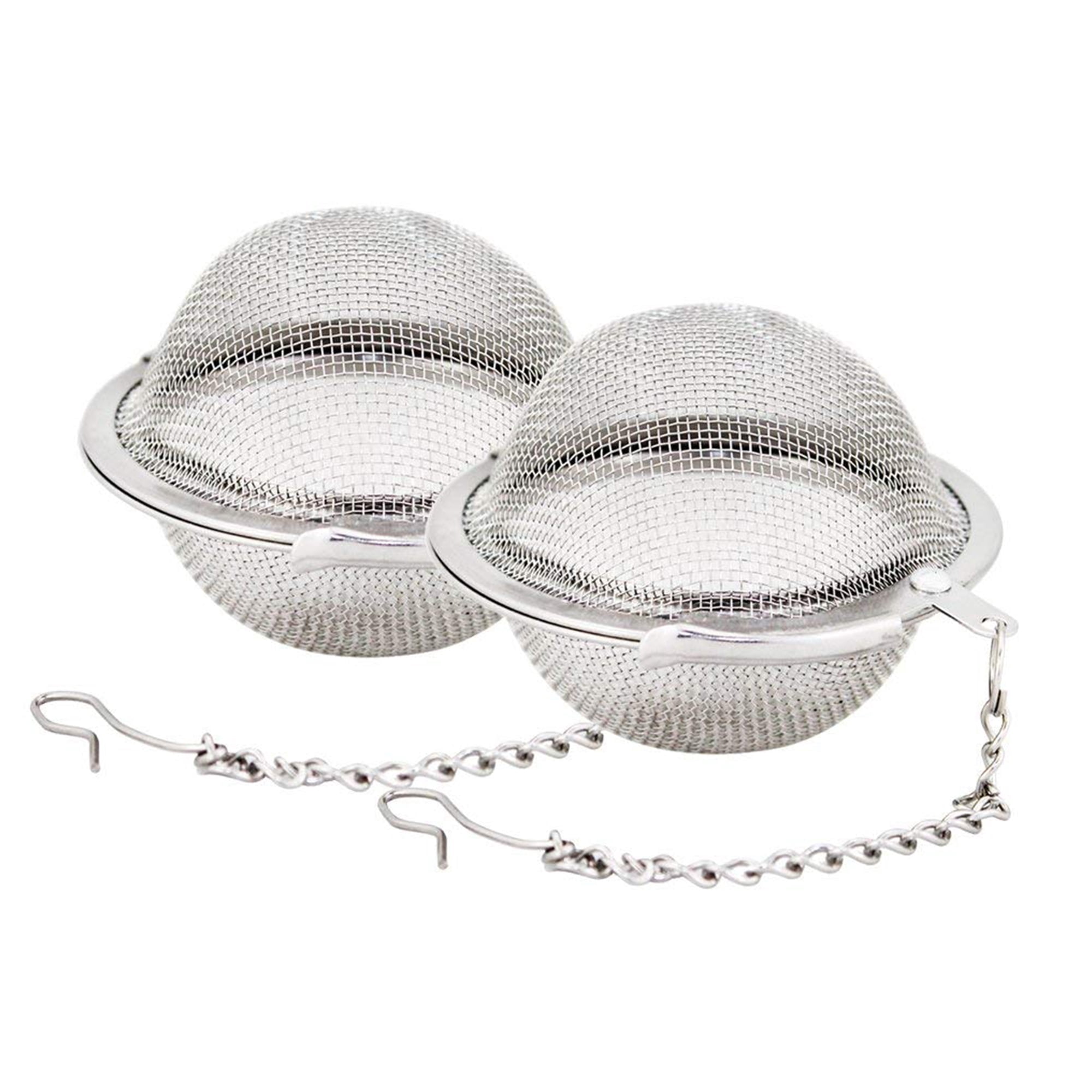 2pcs Stainless Steel Mesh Tea Ball 2.1 Inch Tea Strainers Teas Infuser ...