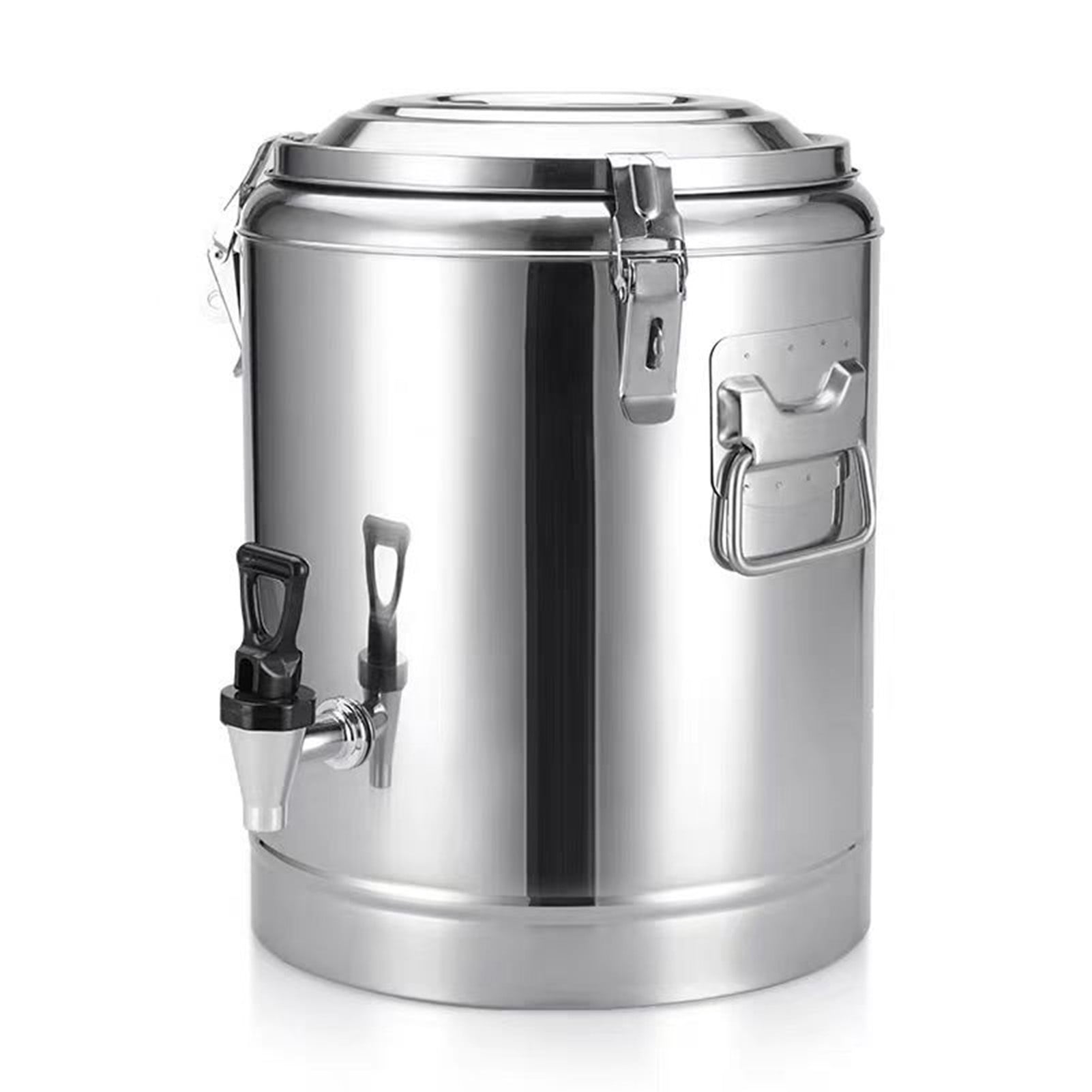 Stainless steel thermal container with lid, large insulated warm soup ...