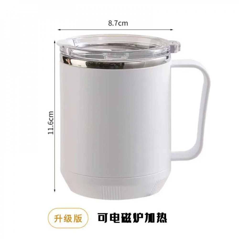 Stainless steel thermal insulation coffee cup with handle, double ...