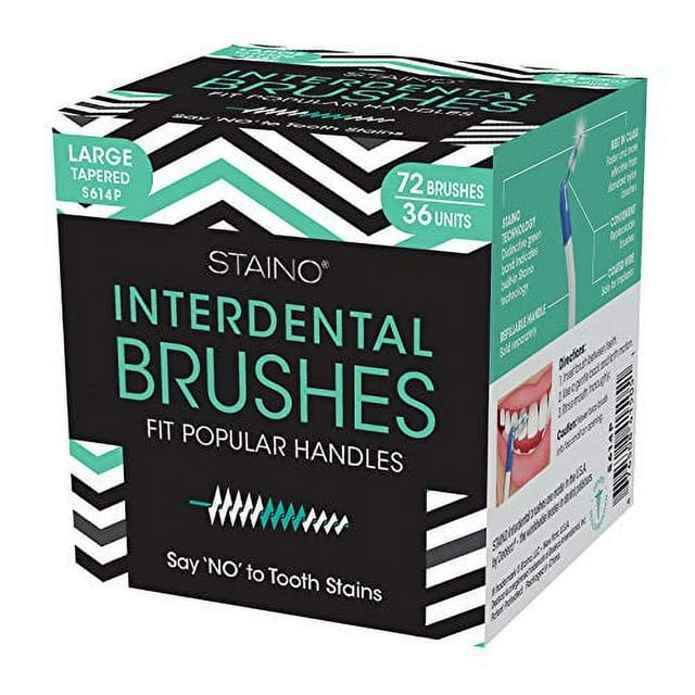 Staino Interdental Refill Brushes - Tapered Jumbos Brush (Large) 36/Box ...