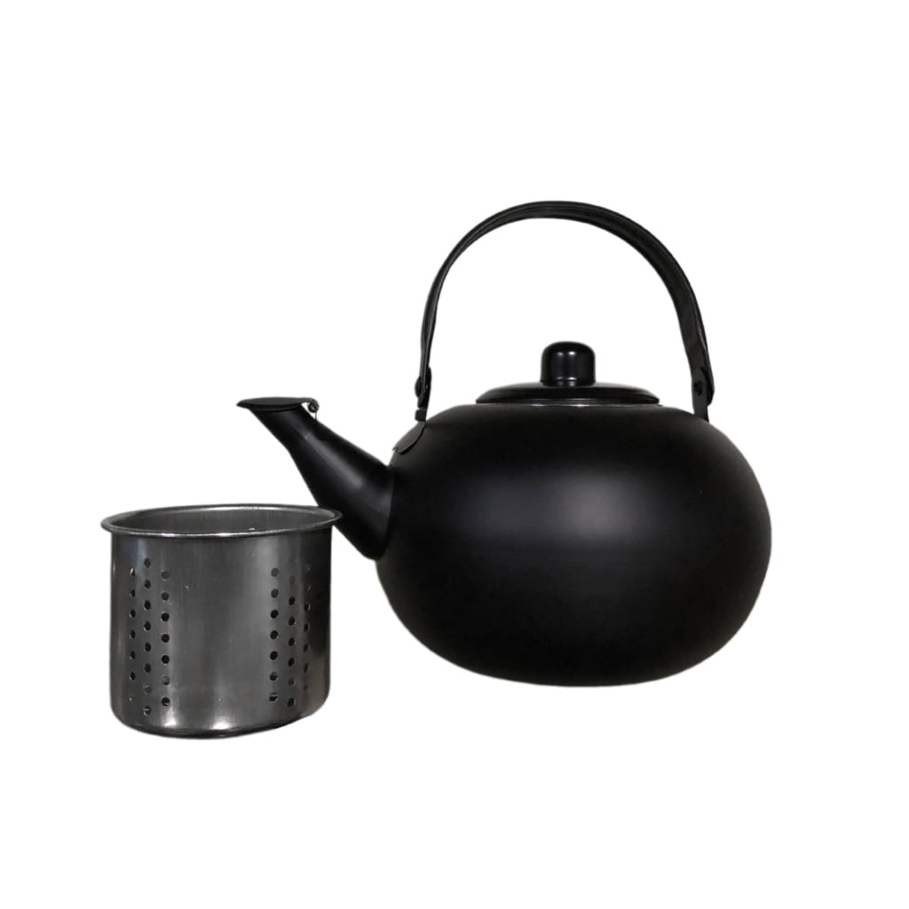 Stainsless Steel Teas Kettles Teapots with Infuser Metal Coffee Pots ...