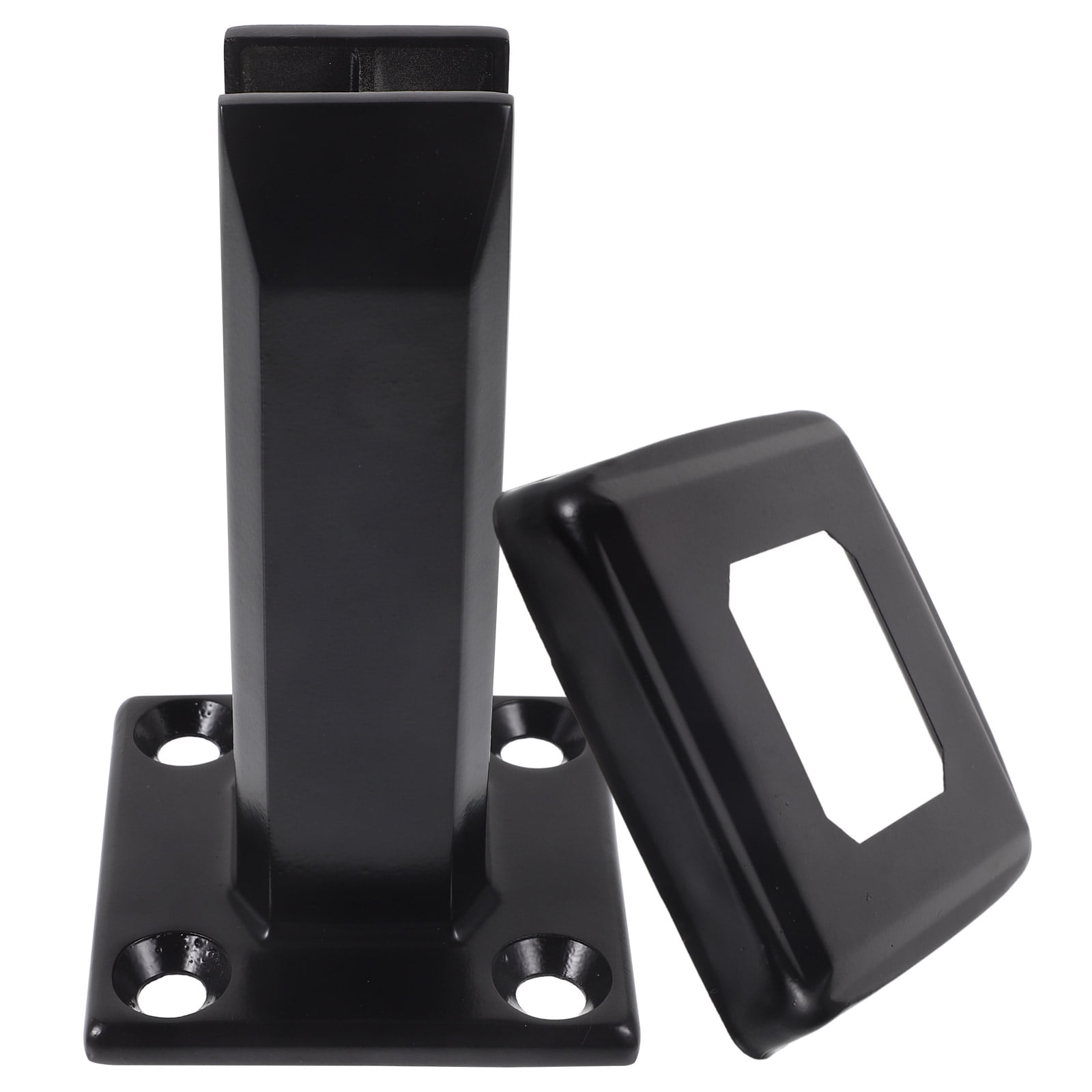 Set of 2 Stainless Steel Glass Clips for Indoor Staircase and Balcony ...