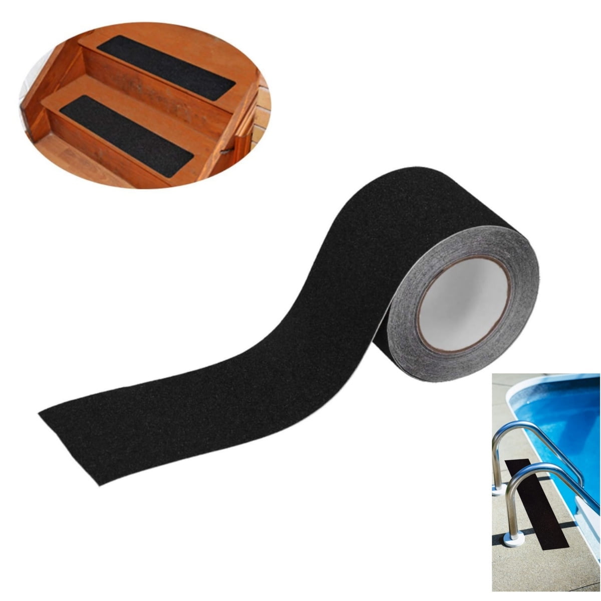 Stair Anti Slip Traction Tape,Black Waterproof Non-Slip Grip Tape,High ...